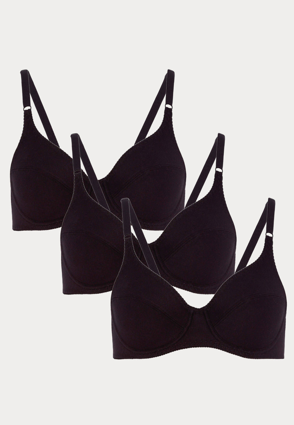 Rock'n'Roll W (3-er Pack) Bügel-BH schwarz – BeeDees